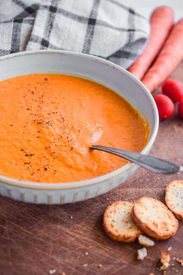 Creamy Carrot Tomato Soup - AndiAnne