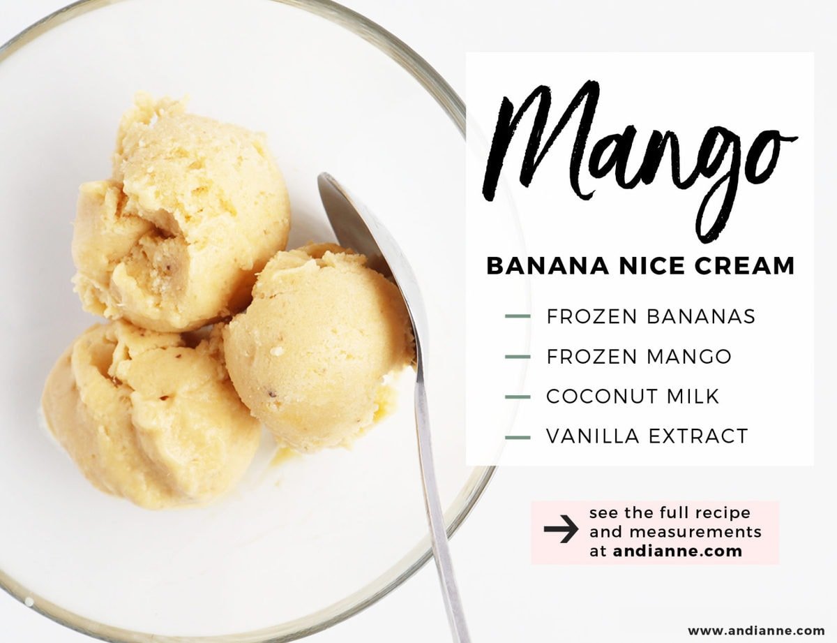 Banana Nice Cream - Six Different Flavors - Andi Anne