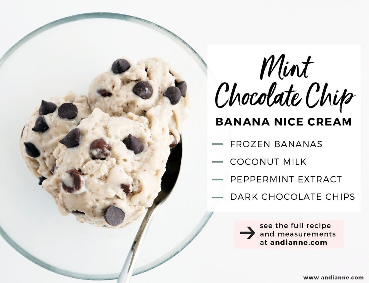 Banana Nice Cream - Six Different Flavors - Andi Anne