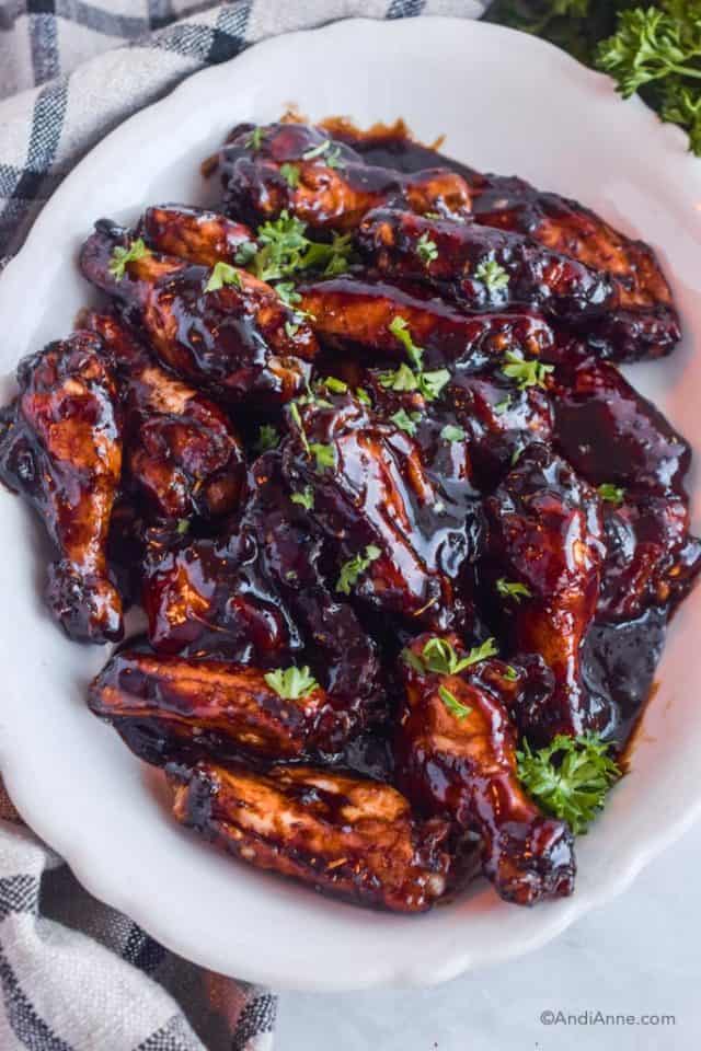 Balsamic Glazed Chicken Wings - Easy To Make and Super Saucy