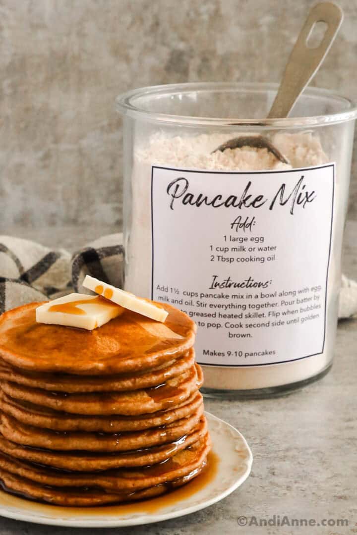 Homemade Pancake Mix with FREE Printable Label - AndiAnne