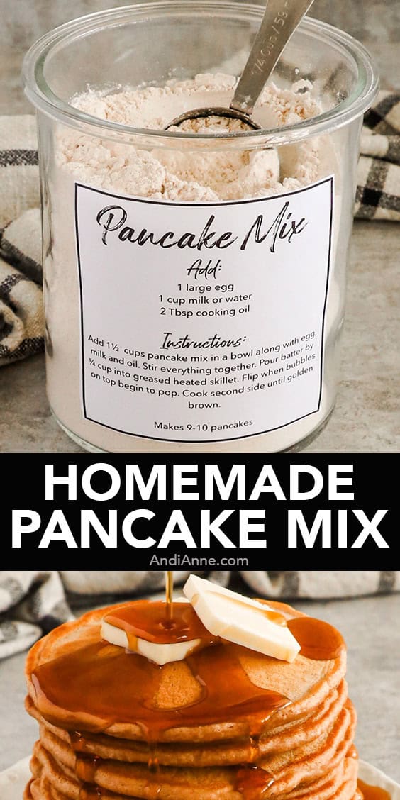 Homemade Pancake Mix with FREE Printable Label - AndiAnne