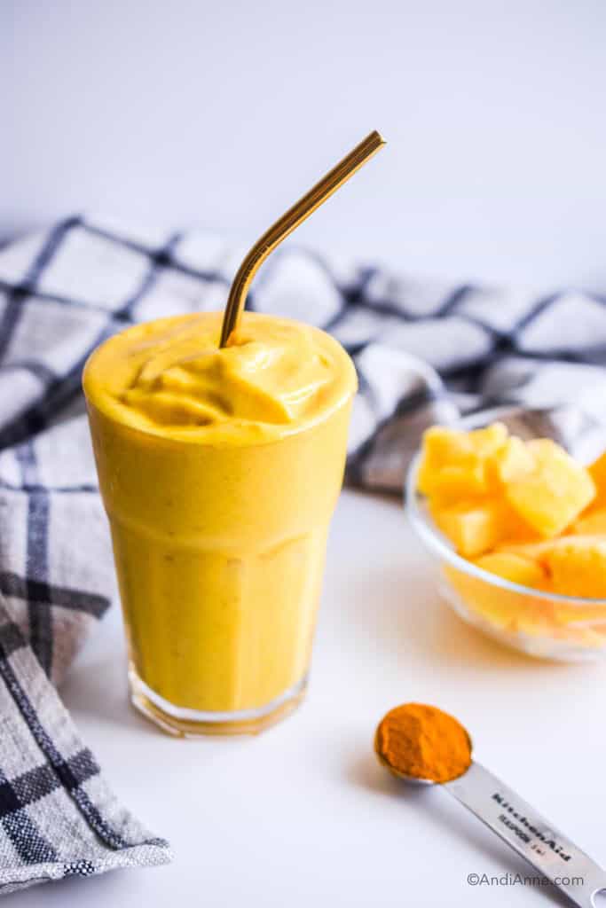 Mango Turmeric Ginger Smoothie - Easy Breakfast or Snack Idea