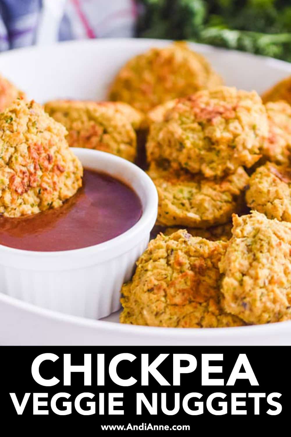 Baked Chickpea Nuggets (With Hidden Veggies) - By AndiAnne