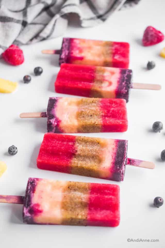 Real Fruit Popsicles (Rainbow, All-Natural, The Perfect Summer Treat)