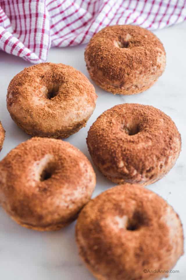 Cinnamon Sugar Baked Donuts - Fluffy, Cakey, Sweet and Delicious