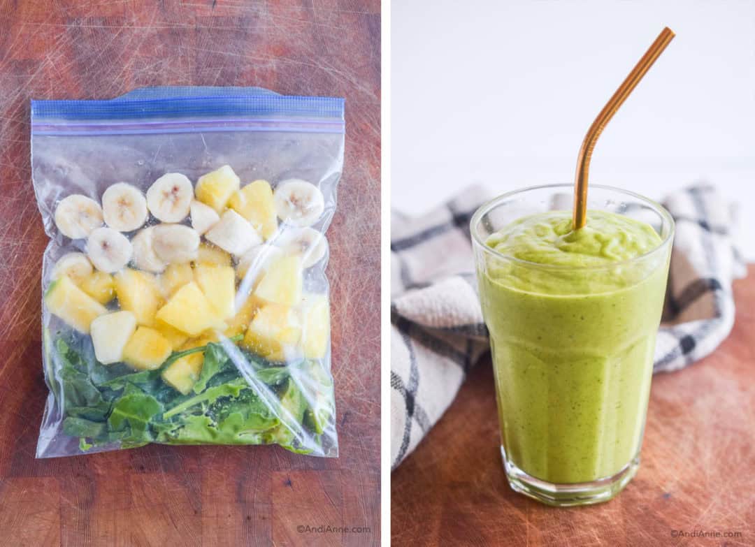 6 Healthy Smoothie Pack Recipes For Meal Prep Smoothies - Andi Anne