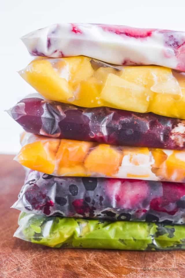 6 Healthy Smoothie Pack Recipes For Meal Prep Smoothies - Andi Anne