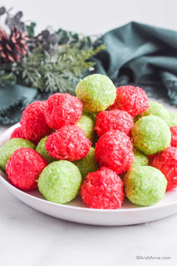 Christmas Jello Balls - (Only Three Ingredients Needed! So Easy)