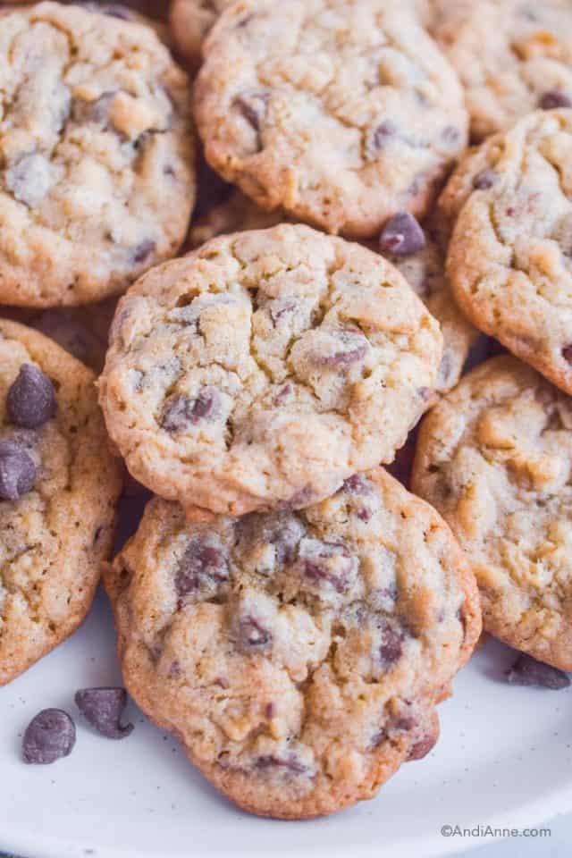 Chewy Chocolate Chip Oat Cookies