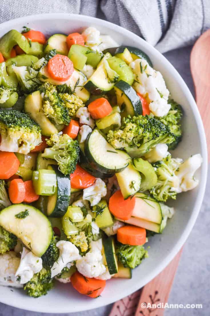 Marinated Vegetable Salad - AndiAnne