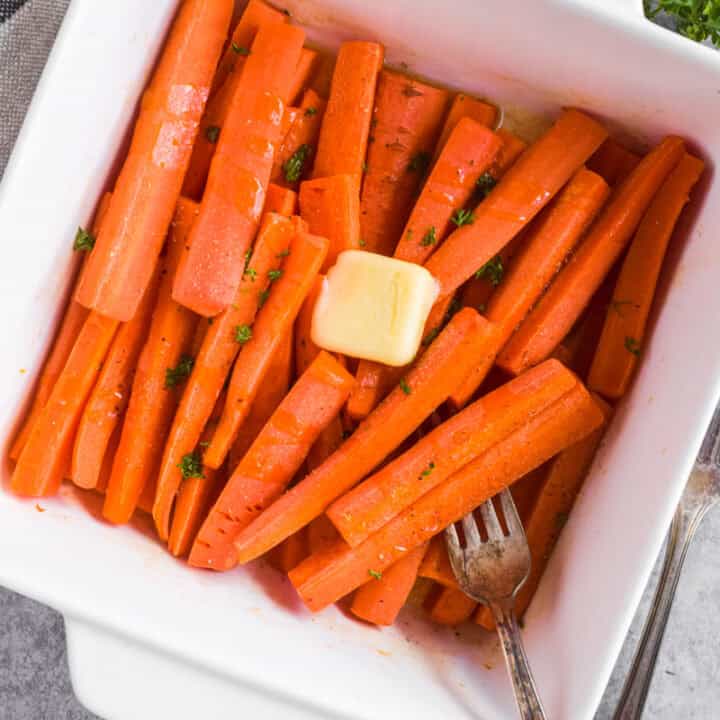 Baked Buttered Carrots - Andi Anne