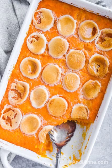 Sweet Potato Pineapple Casserole With Marshmallows