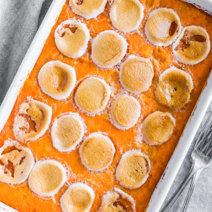 Sweet Potato Pineapple Casserole With Marshmallows