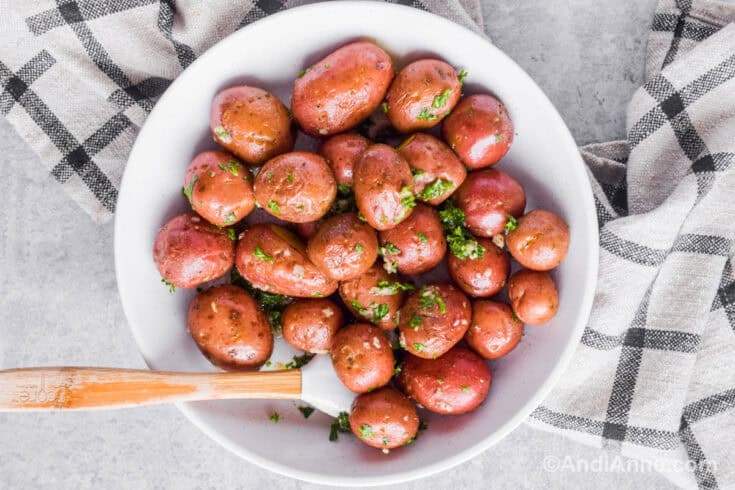 How To Microwave Potatoes - Andi Anne