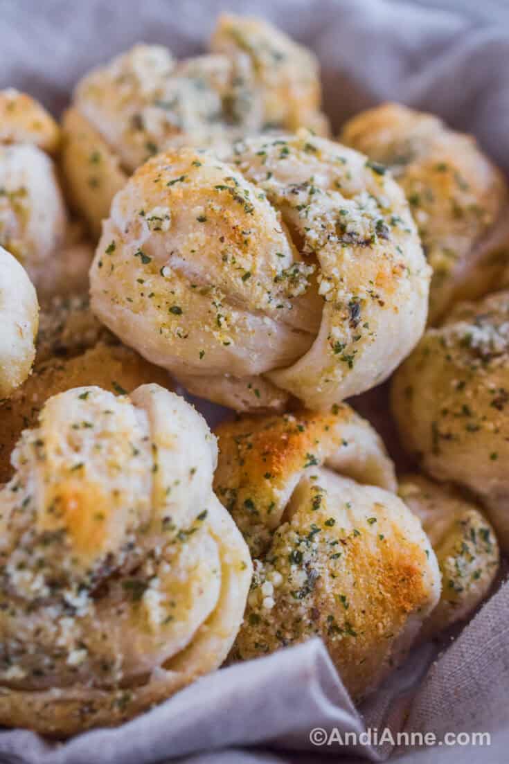 Garlic Parmesan Knots - AndiAnne