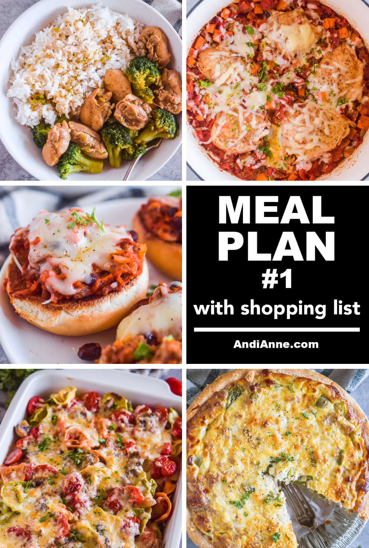 MEAL PLAN #1: Five Easy Weeknight Meals - Andi Anne
