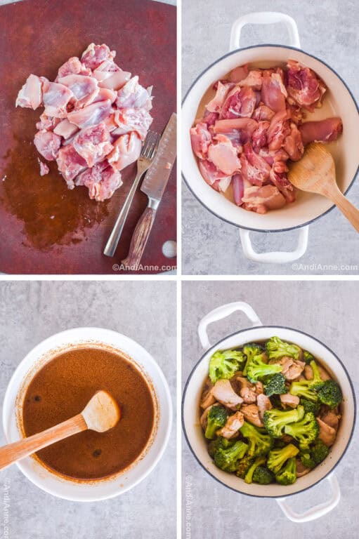 Soy Sauce Chicken Thighs with Broccoli - AndiAnne