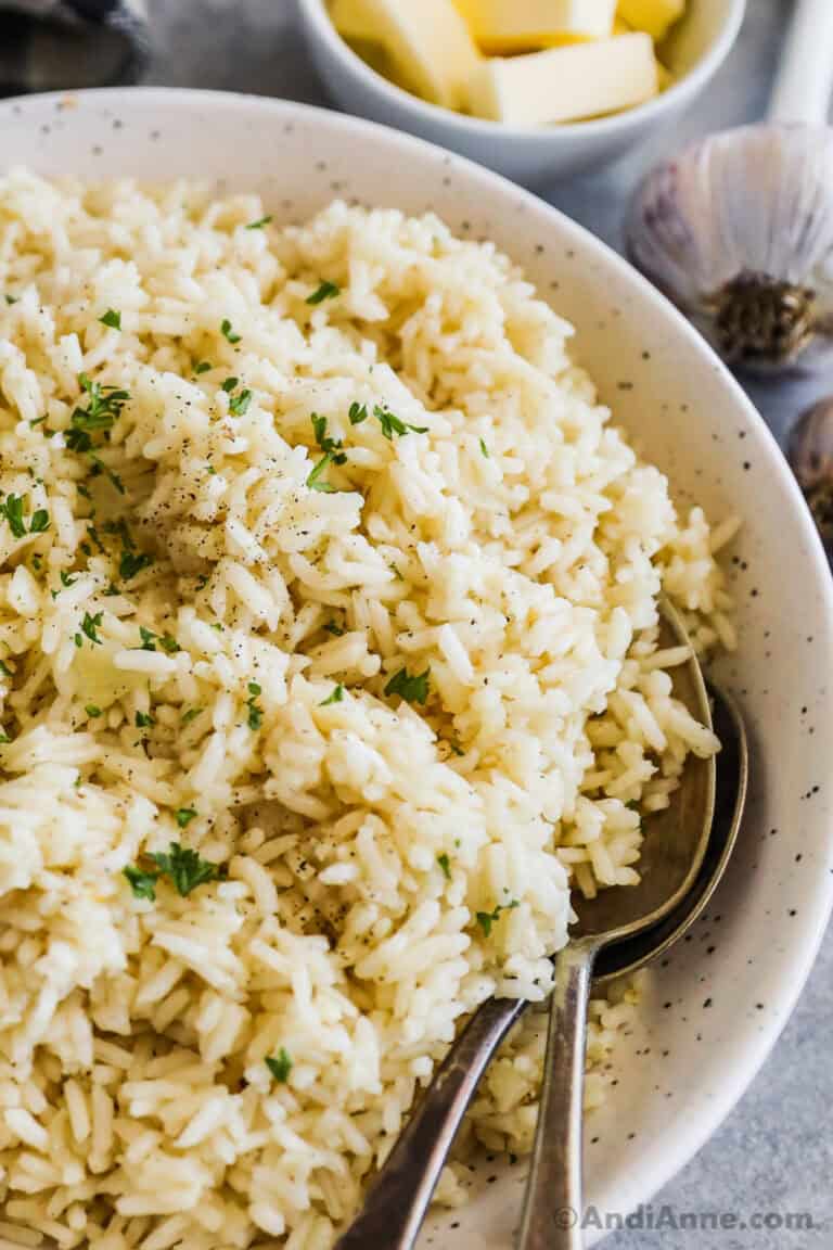 Garlic Butter Rice - Andi Anne