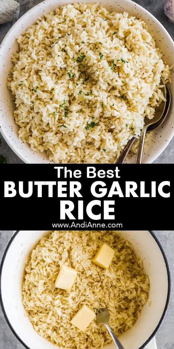 Garlic Butter Rice (Fluffy, Easy Side Dish)