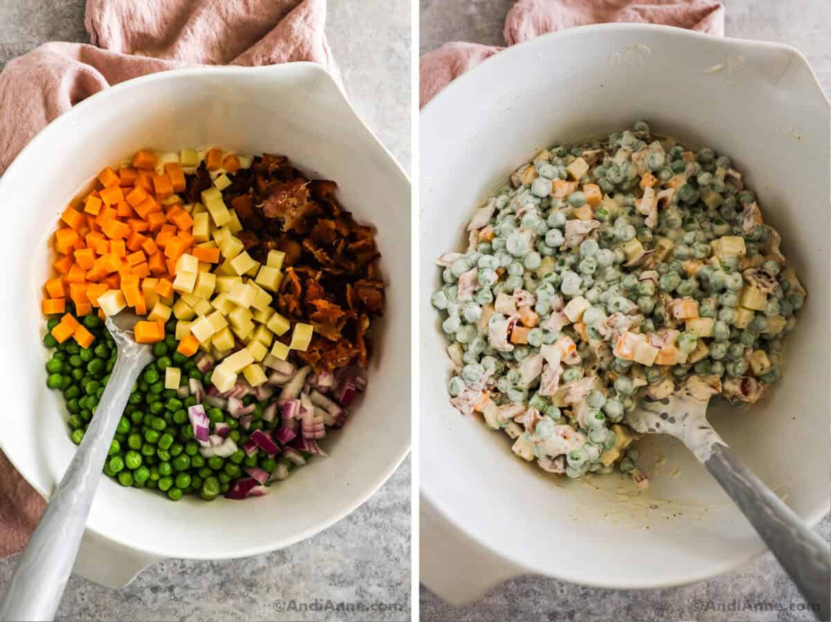 Classic Creamy Pea Salad