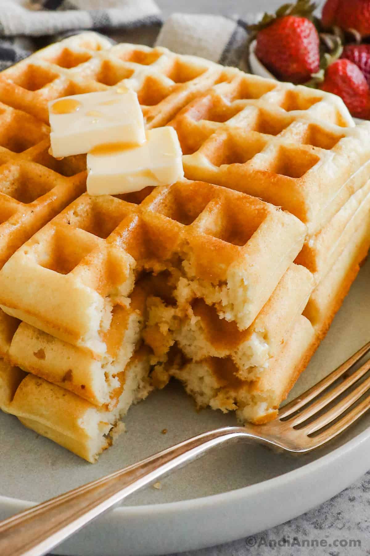 Classic Waffles Recipe - Andi Anne