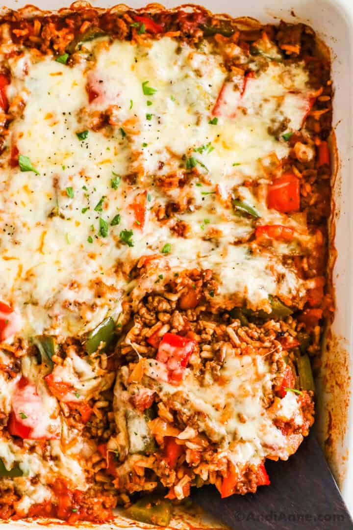 Unstuffed Bell Pepper Casserole