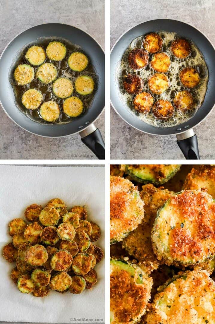 Crispy Pan Fried Zucchini