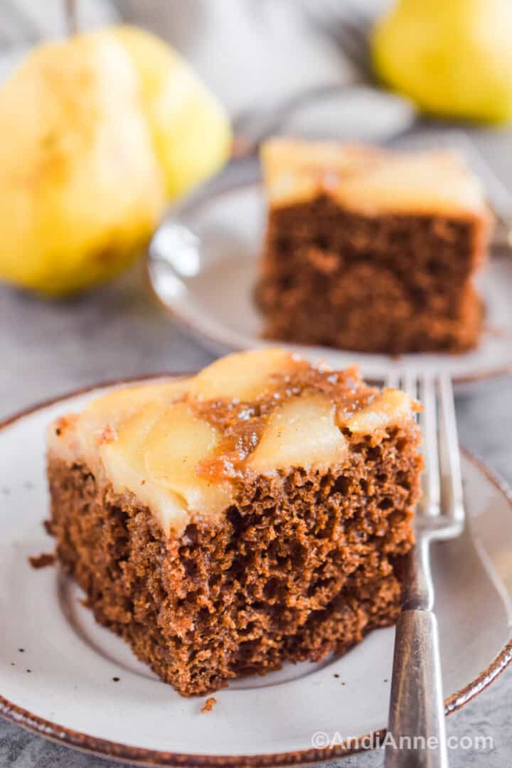 Pear Gingerbread Cake