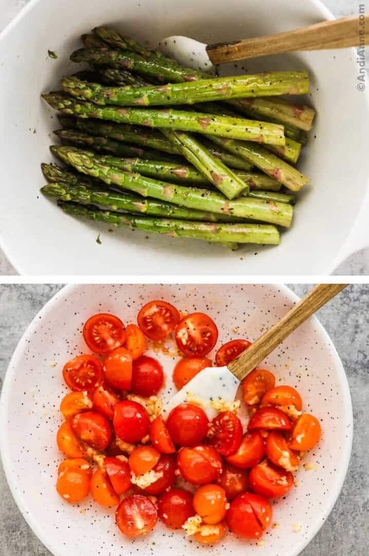 Balsamic Asparagus & Tomatoes - Andi Anne