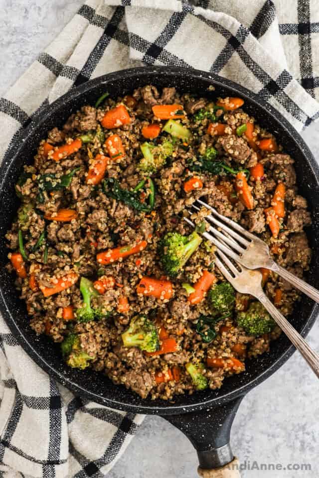 Quinoa Beef and Broccoli
