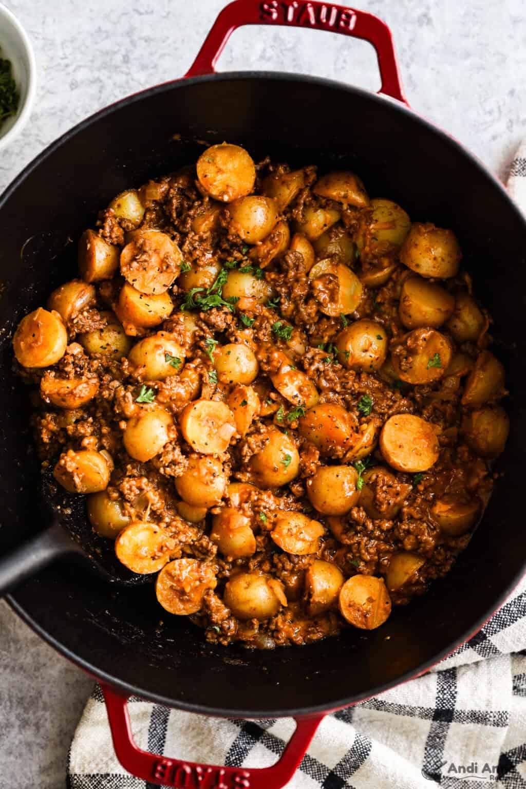 Cheesy Beef & Potatoes Skillet | Easy One-Pot Dinner