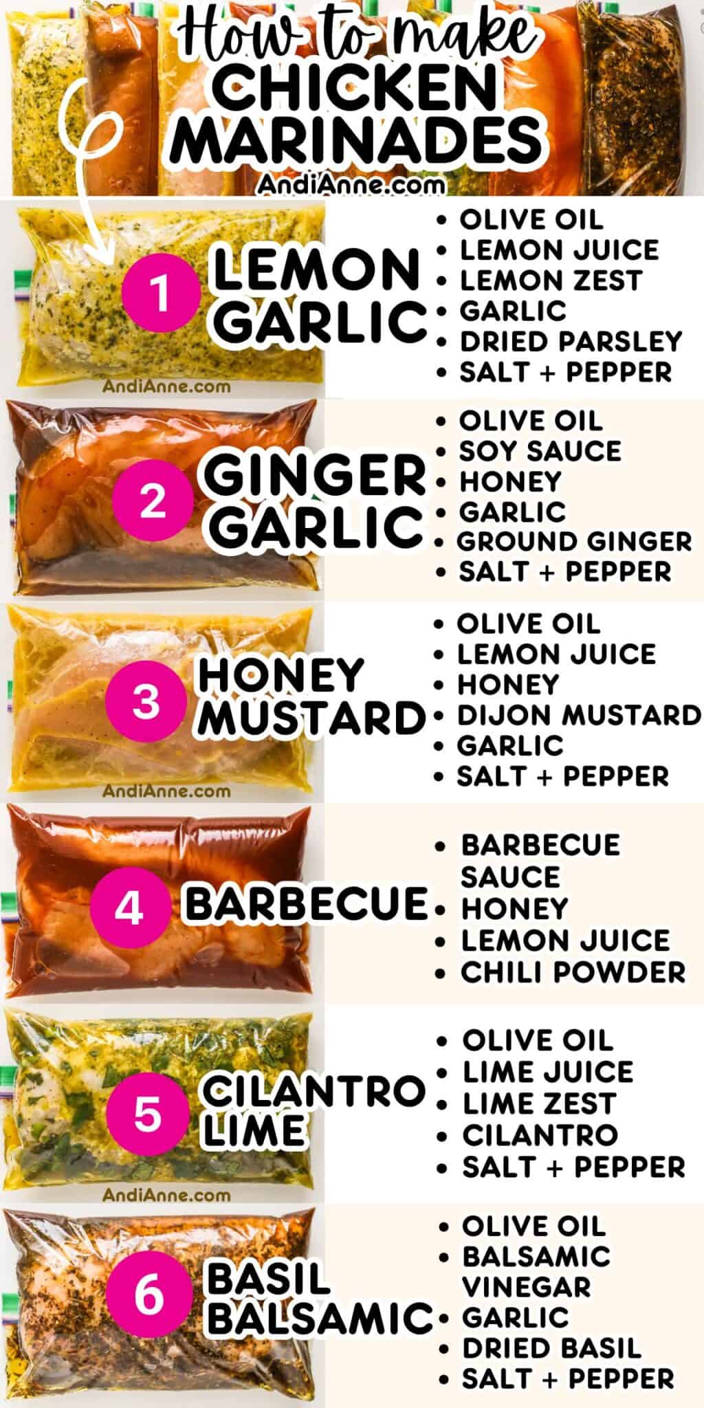 6 Easy Chicken Marinade Flavors