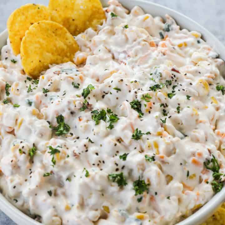 Best Crack Corn Dip (Cold, Creamy & Loaded with Corn)