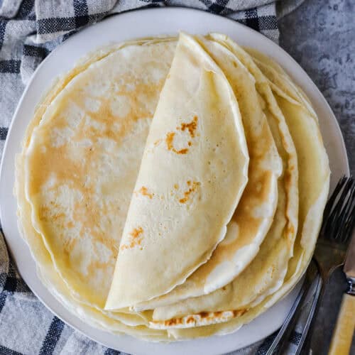 Classic Crepes Recipe (Easy + Buttery)