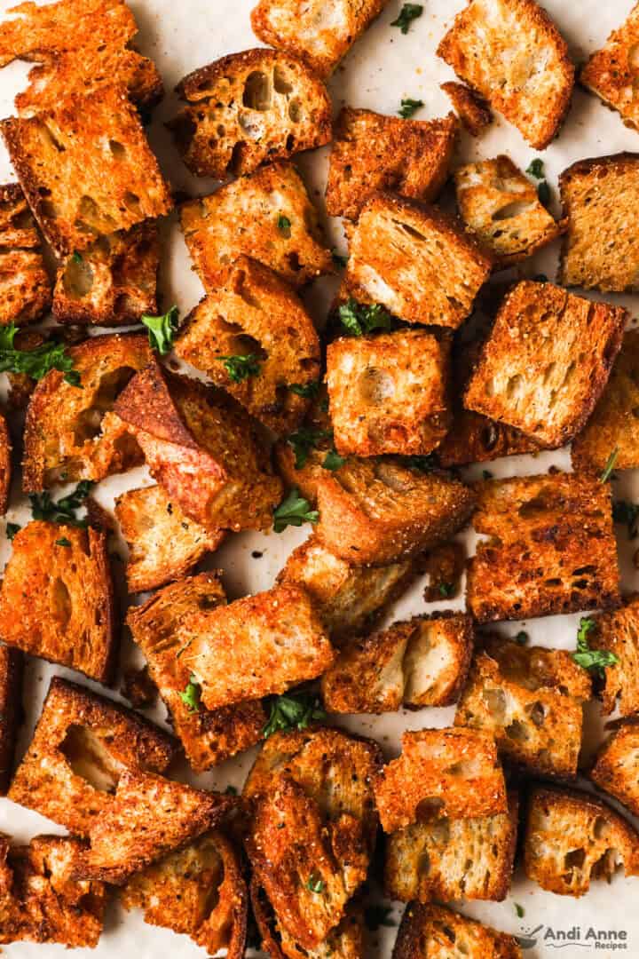Easy Homemade Croutons – 6 Flavor Variations