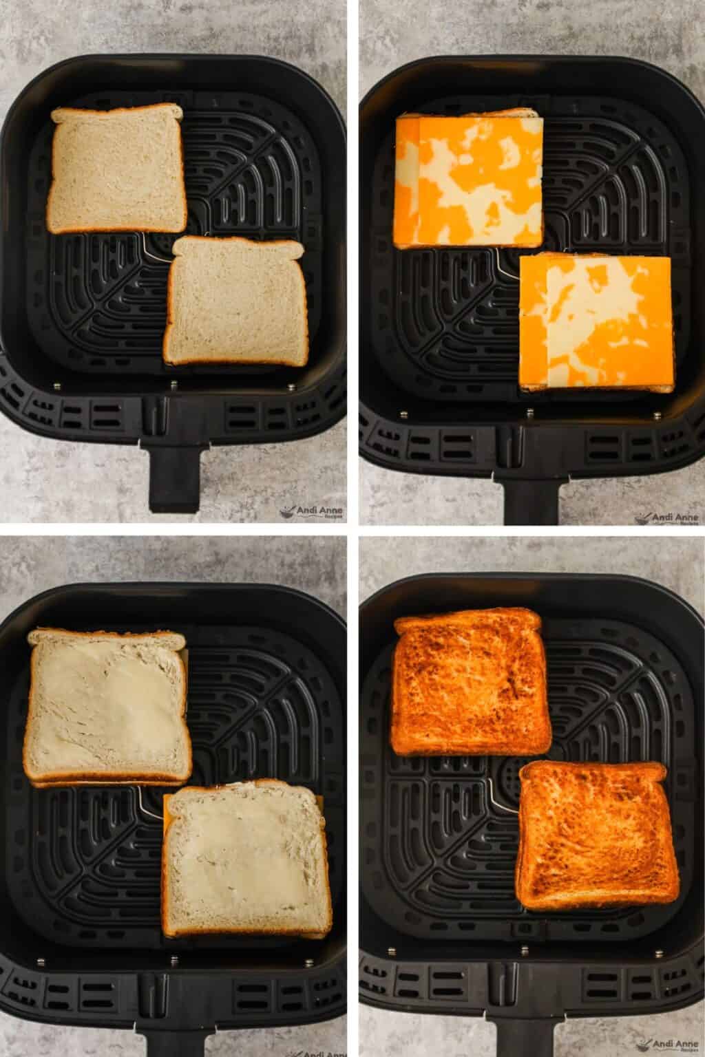 Air Fryer Grilled Cheese (Crispy, Gooey & Fast!)