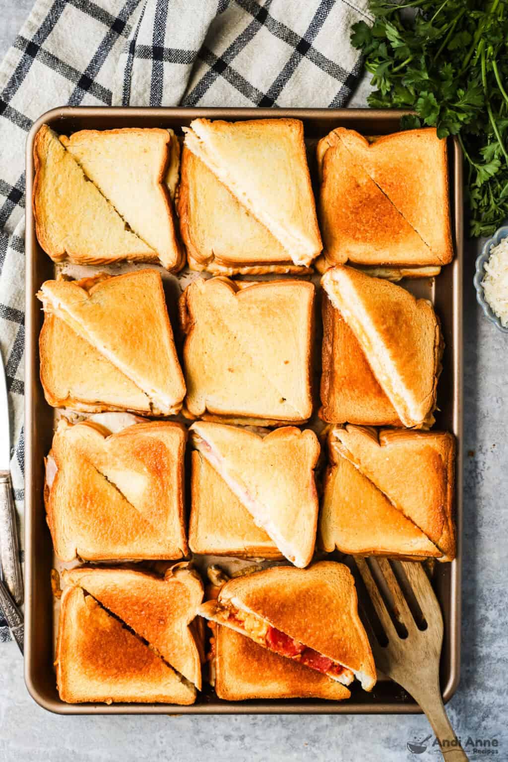 Sheet Pan Grilled Cheese | Easy Batch Cook Method